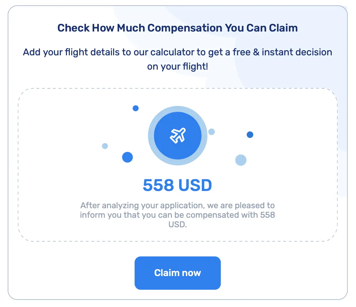 Check Your Flight Compensation in Seconds - Free Calculator